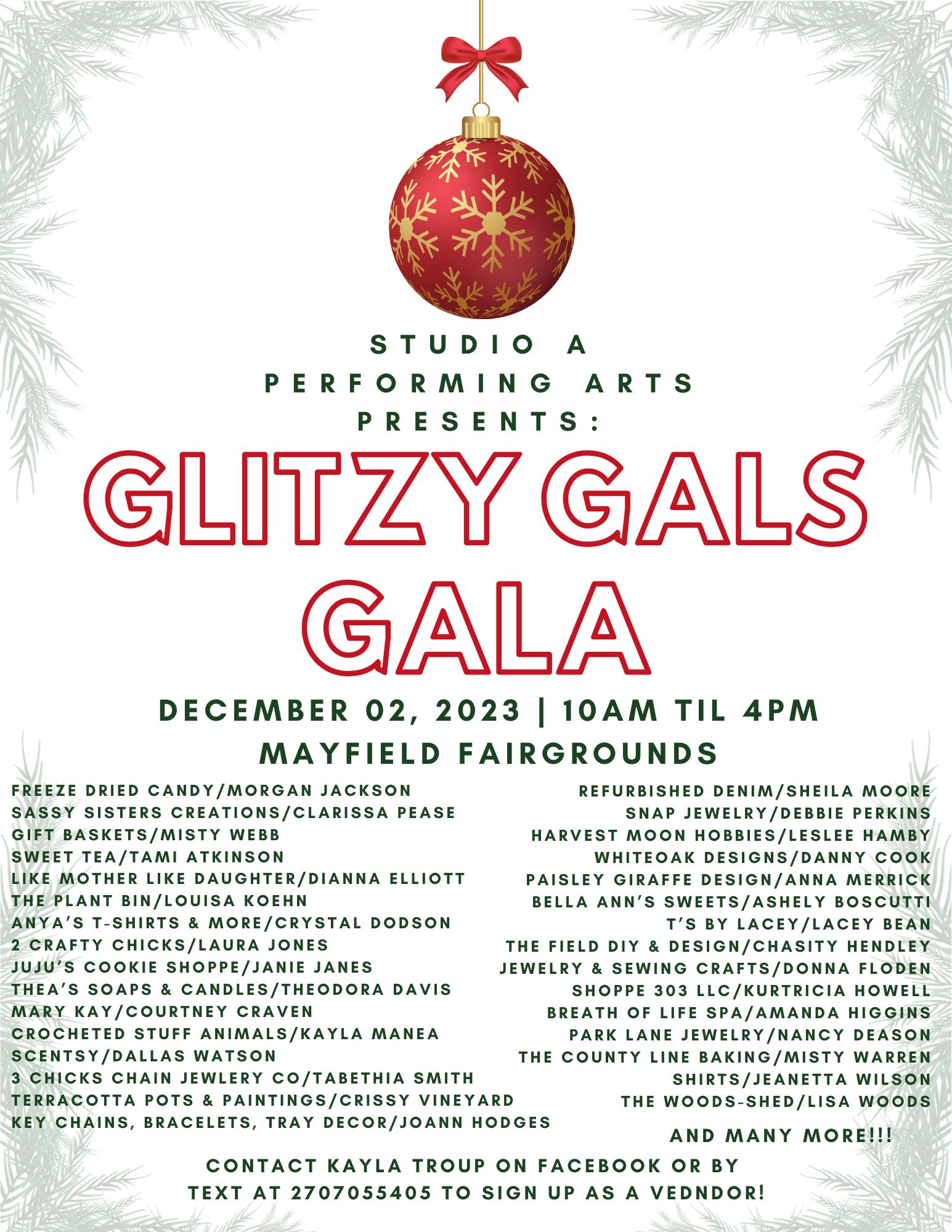 Glitzy Gals Gala Vendor Show – Mayfield-Graves County Tourism Commission