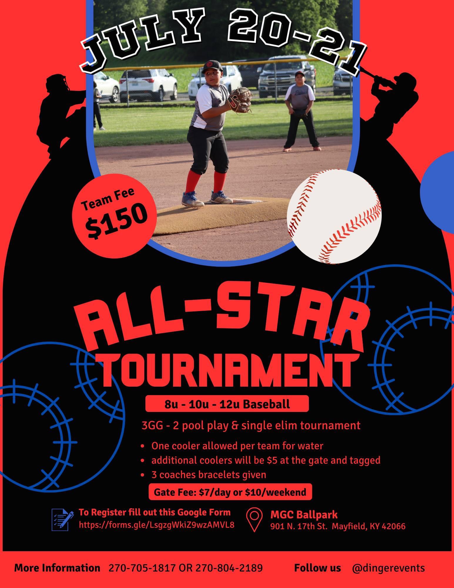 Dinger Events All-Star Baseball Tournament – Mayfield-Graves County ...