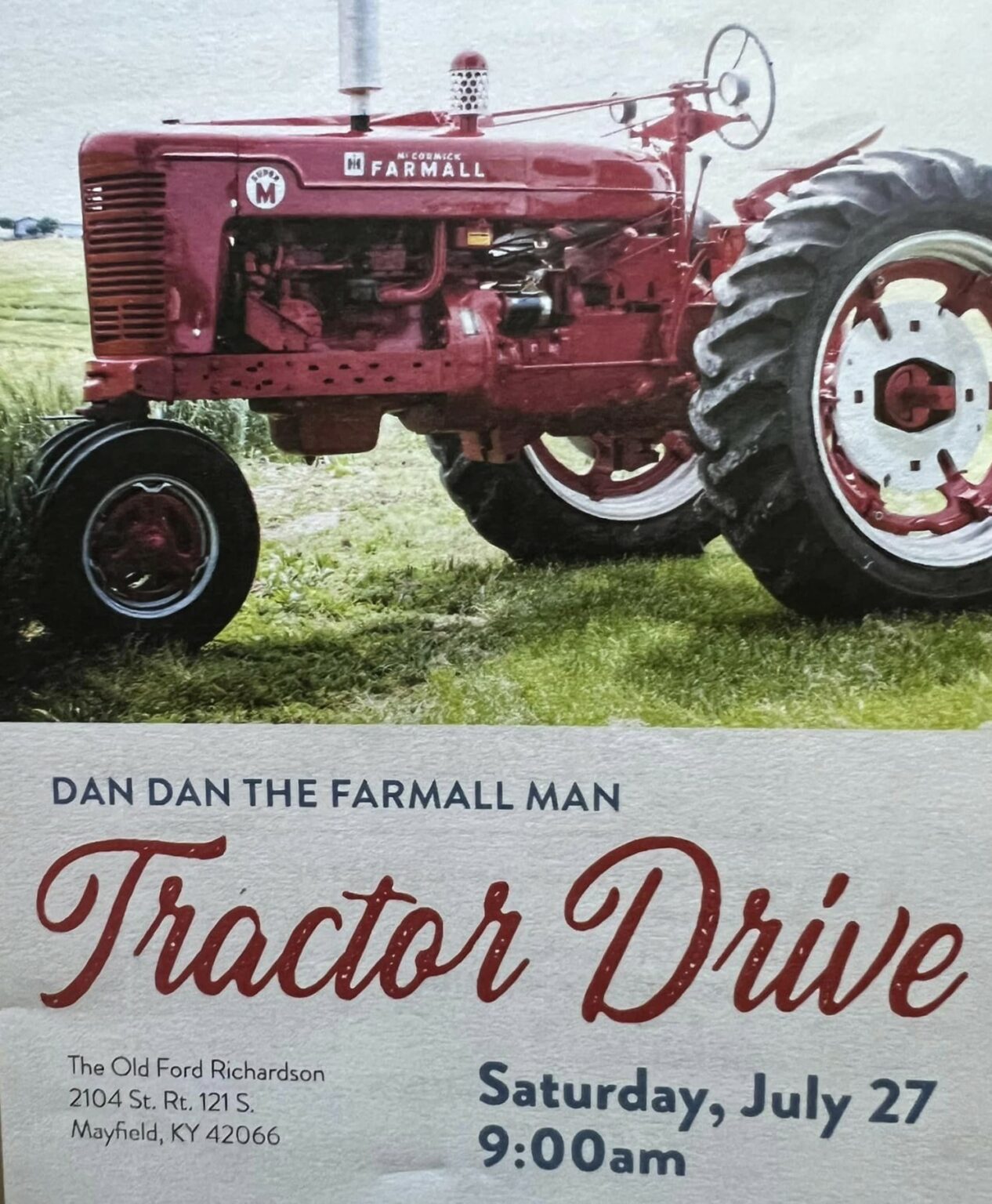 Dan Dan the Farmall Man Tractor Drive – Mayfield-Graves County Tourism ...