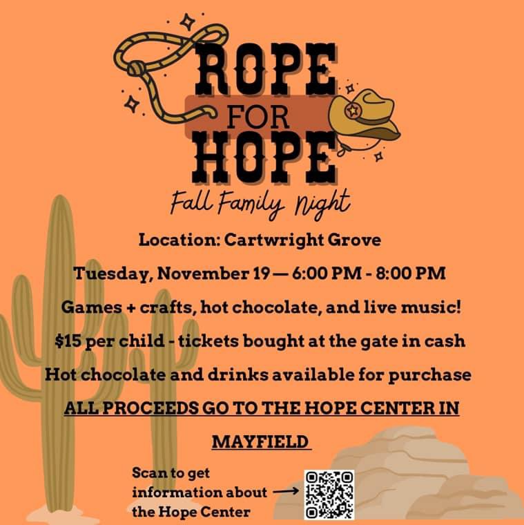 Rope for Hope Fall Family Night at Cartwright Grove – Mayfield-Graves ...