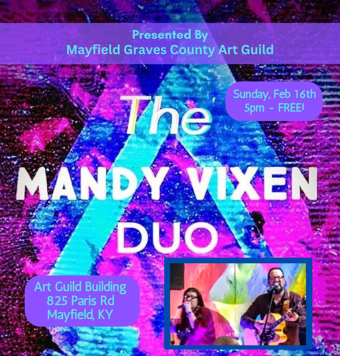 Sunday Night Jam Session with the Mandy Vixen Duo – Mayfield-Graves ...