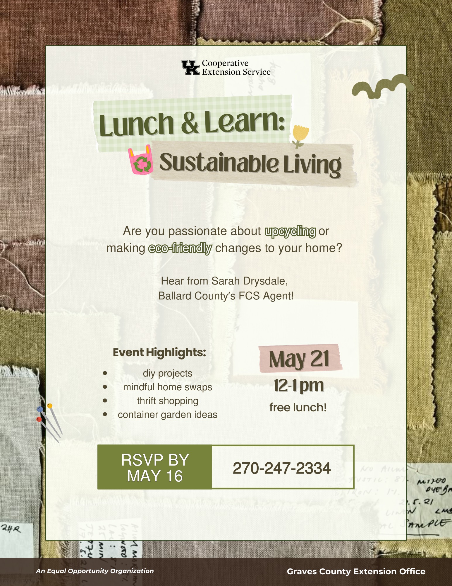 Sustainable Living Lunch & Learn – Mayfield-Graves County Tourism ...