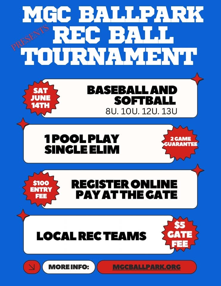 Mayfield-Graves County Ballpark Rec Ball Tournament – Mayfield-Graves ...