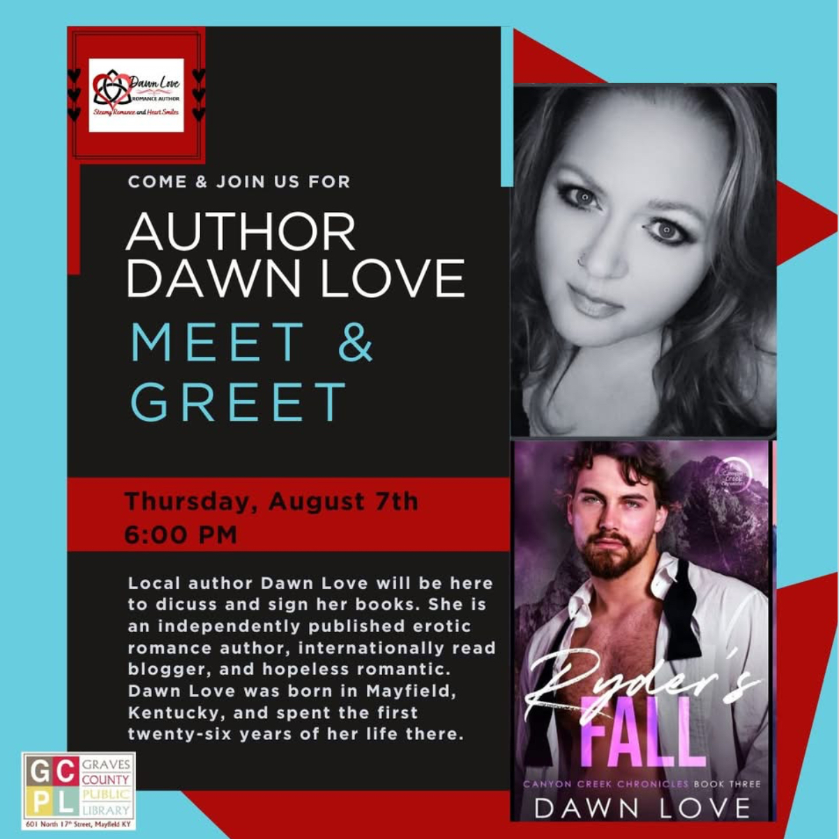 Author Dawn Love Meet & Greet – Mayfield-Graves County Tourism Commission