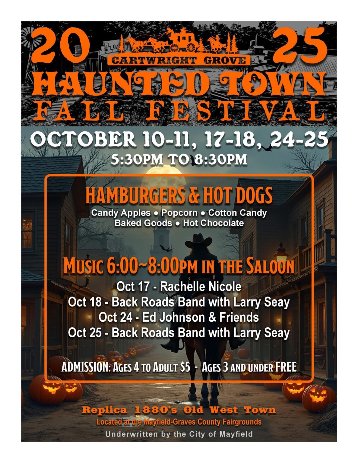 Cartwright Grove Haunted Town Fall Festival – Mayfield-Graves County ...