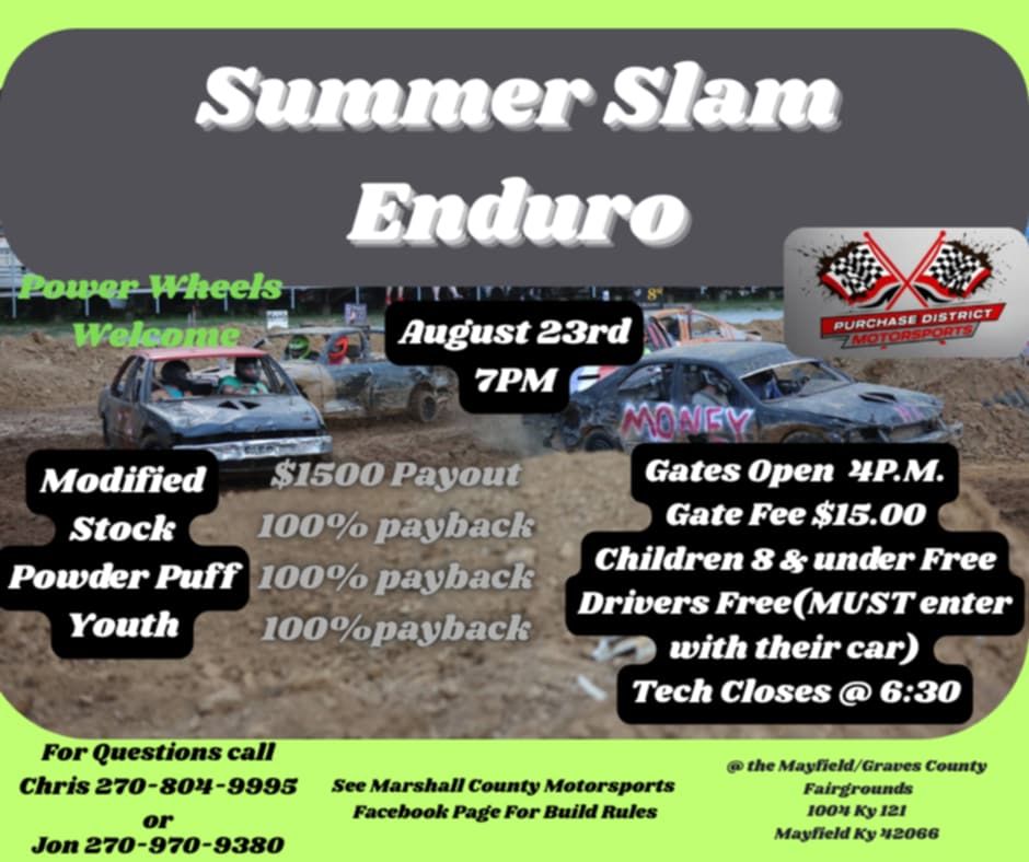 Summer Slam Enduro Derby – Mayfield-Graves County Tourism Commission