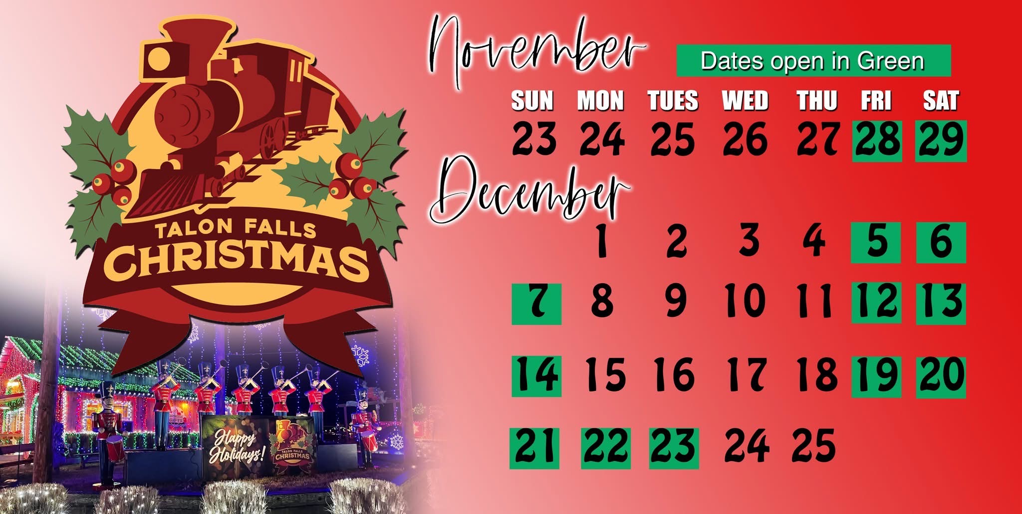Talon Falls Christmas – Mayfield-Graves County Tourism Commission