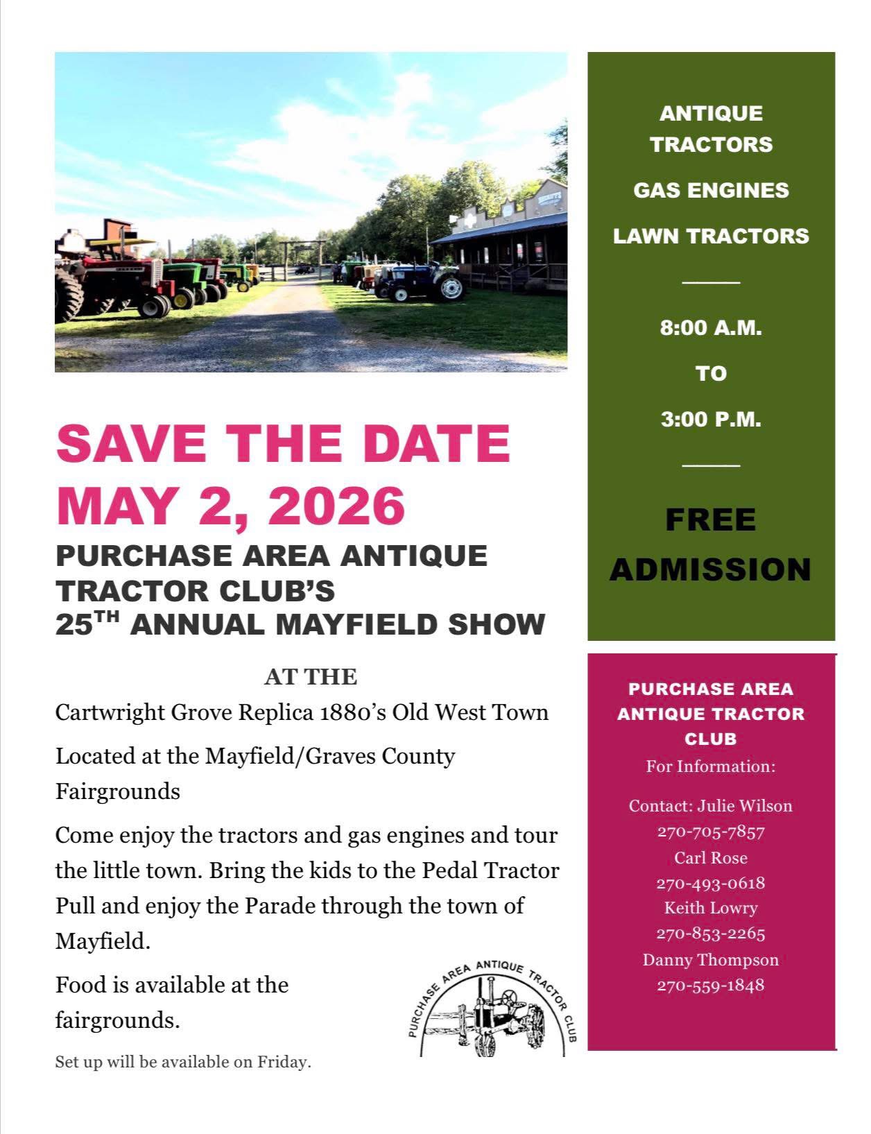 Purchase Area Antique Tractor Club’s 25th Annual Mayfield Show ...
